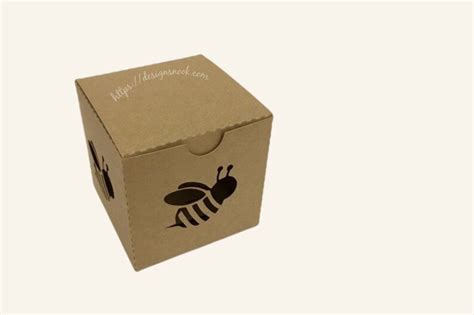Bee Cube Box Template Printable Pdf Svg Cut File By Thelovebyrds Thehungryjpeg