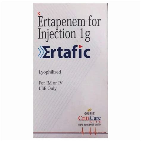 Ertapenem 1gm Injection At ₹ 1200 Box Ertafic In New Delhi Id