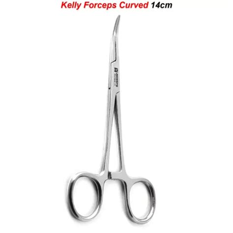 Kelly Hemostatic Curved Tooth Forceps Artery Clamps Hemostat Surgical
