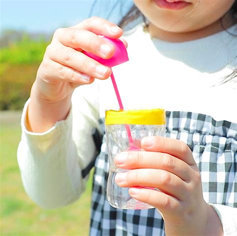 手が汚れない！1分で作れるこぼれないシャボン玉容器diy Mamatasママタス