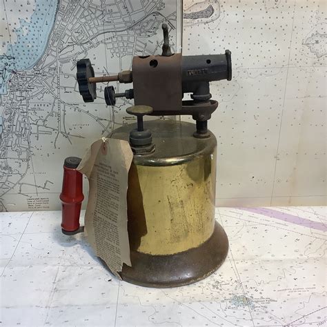 Turner Vintage Antique Turner Brass Works Gas Blow Torch Antiques Of