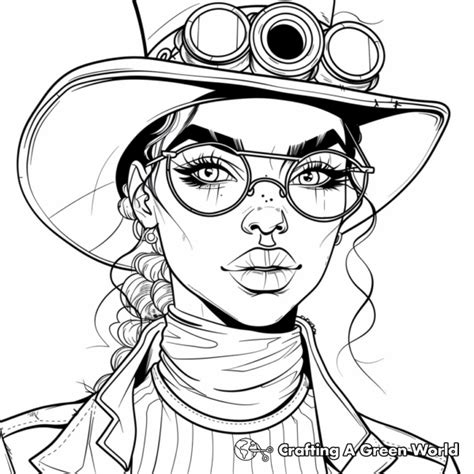 Steampunk Coloring Pages Free And Printable