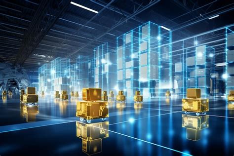 Premium Photo Modern High Tech Innovative Warehouse Logistics