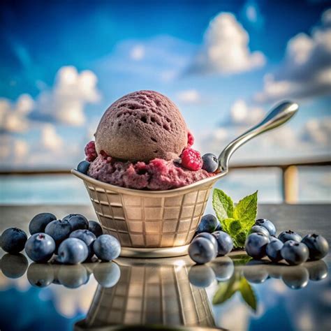 Delicious Ice Cream Flavors Collection Premium Ai Generated Image