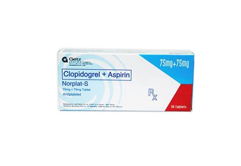 Buy Norplat S 75mg 75mg Clopidogrel Aspirin Online Getmeds