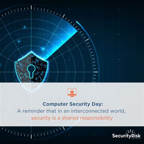 Cybersecurity Computersecurityday Security Risk Advisors
