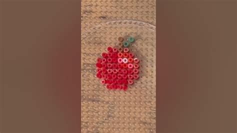 Diy Fruit Fuse Bead Easy Craft Ideas Red Apple 🍎 Youtube