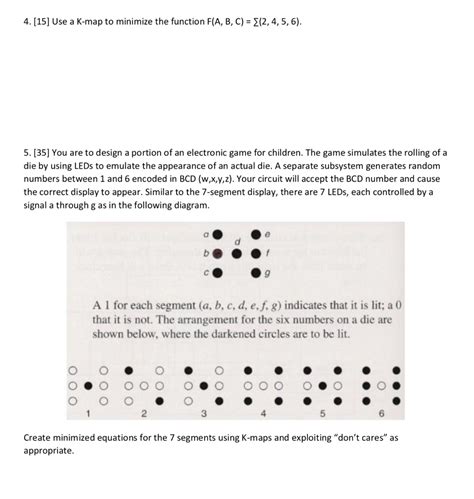solved 4 [15] use a k map to minimize the function f a b