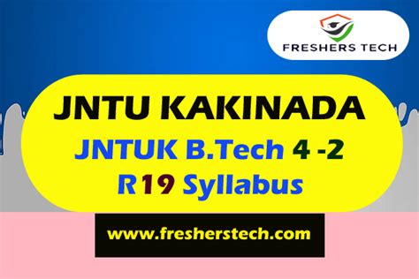 JNTUK B Tech 4 2 Syllabus R19 Books PDF Civil EEE ECE CSE IT ME