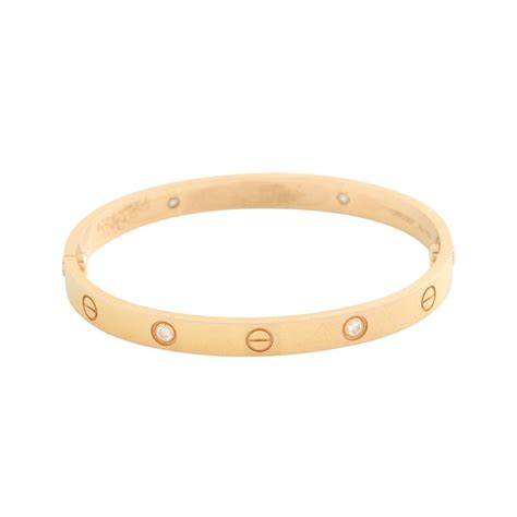 Cartier 18ct Rose Gold And Diamond Love Bangle The Bangle