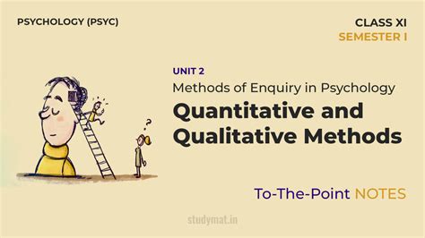 Quantitative And Qualitative Methods Notes Unit 2 Class 11