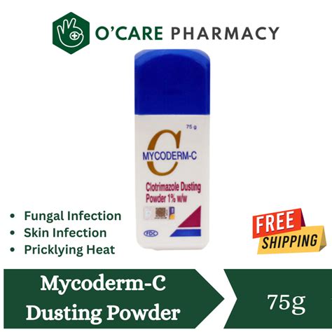 Mycoderm C Dusting Powder For Prickling Heat Remove Fungal Infection