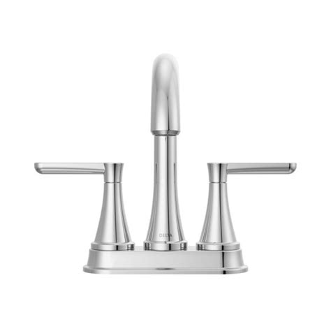 Two Handle Centerset Bathroom Faucet In Chrome 25860lf Delta Faucet