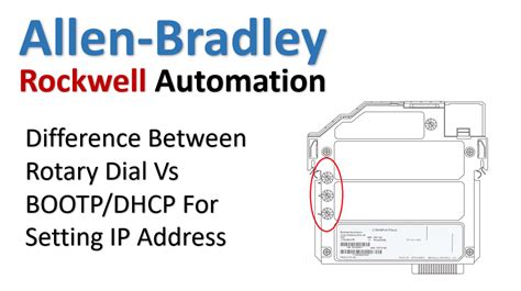 Rotary Dial Vs Bootpdhcp Utility Method Of Setting Ip Address For