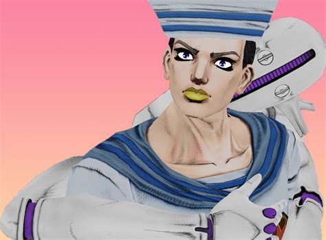 Did A Simple Pose Render With Josuke R Stardustcrusaders