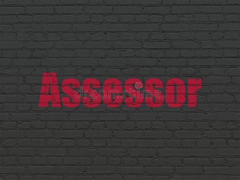 Insurance Concept Assessor On Wall Background Stock Illustration