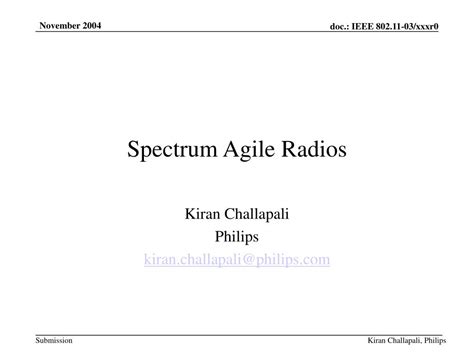 PPT Spectrum Agile Radios PowerPoint Presentation Free Download ID