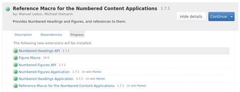 Numbered Content Extension Installation Help Discuss Xwiki Forum