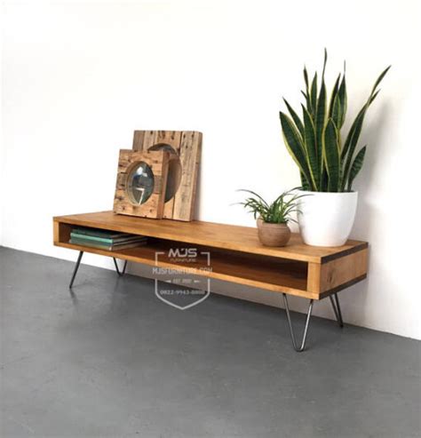 Cabinet TV Credenza Jati Modern Natural MJS Furniture Jepara