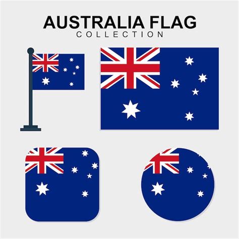 Premium Vector National Flag Of Australia Illustration