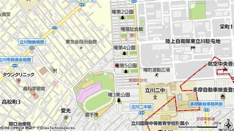 東京都立川市曙町3丁目 地図（住所一覧から検索） ：マピオン