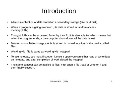 file handling and dictionaries in python ppt