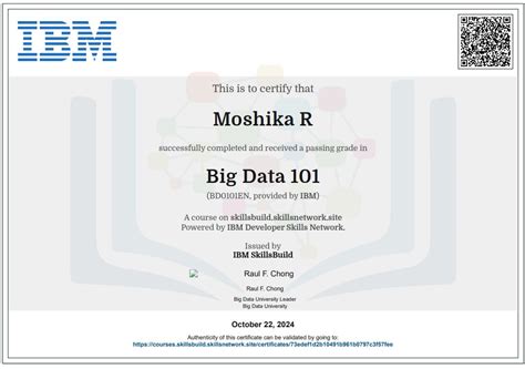 Moshika R On Linkedin Bigdata Datascience Coursecompletion