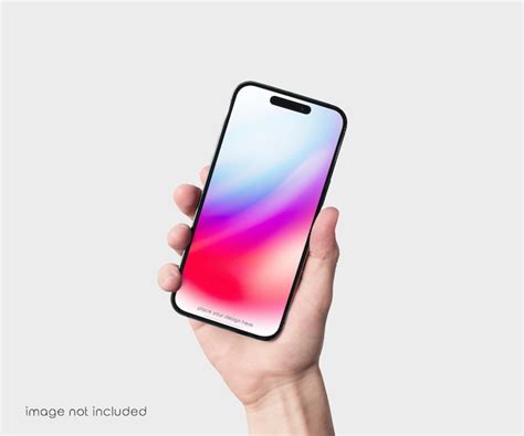 Premium Psd Hand Holding Phone Mockup