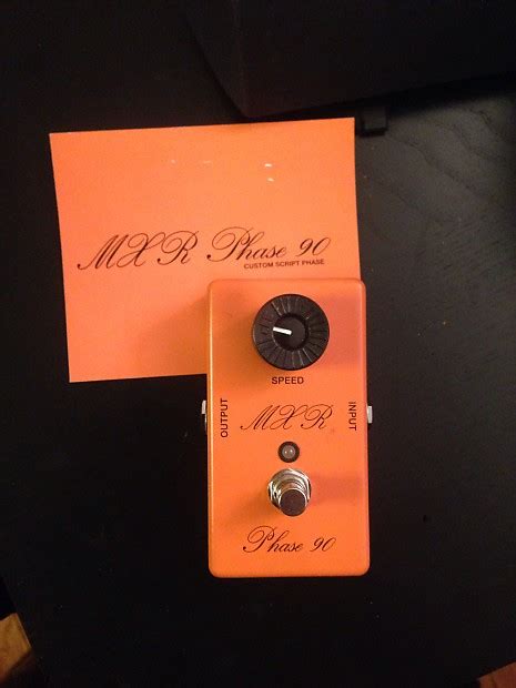 MXR Custom Shop Phase Script Logo With Box Reverb