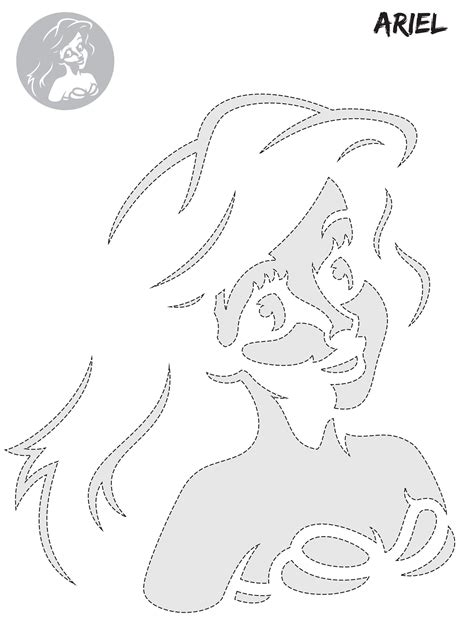 Mermaid Stencil Printable