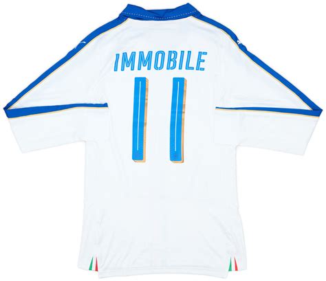 2016 17 Italy Player Issue ACTV Fit Away L S Shirt Immobile 11 L