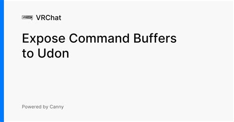 Expose Command Buffers To Udon Voters Vrchat