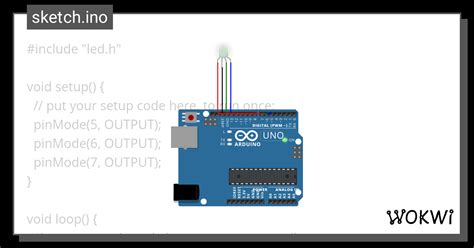 RGBled Wokwi ESP32 STM32 Arduino Simulator