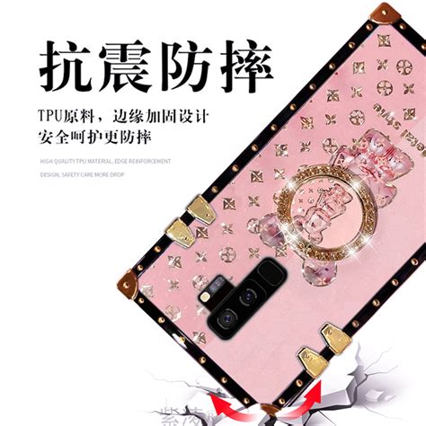 适用三星s9手机壳s9保护套s9十全包sm一g9650ds防摔软壳g9600女款g9608指环支架galaxy直边965f时尚u日韩潮虎窝淘