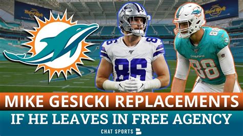 Mike Gesicki Gone Possible Replacements Ft Dalton Schultz And Nfl Draft
