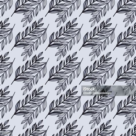 식물사 가지 모양의 간단한 겨울 원활한 패턴 네이비 컨투어 장식으로 밝은 배경 0명에 대한 스톡 벡터 아트 및 기타 이미지 0명 개화기 고풍스런 Istock