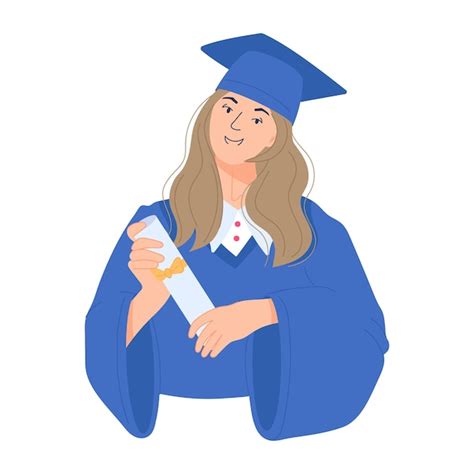 Aqu Hay Un Personaje Plano De Chica Universitaria Vector Premium