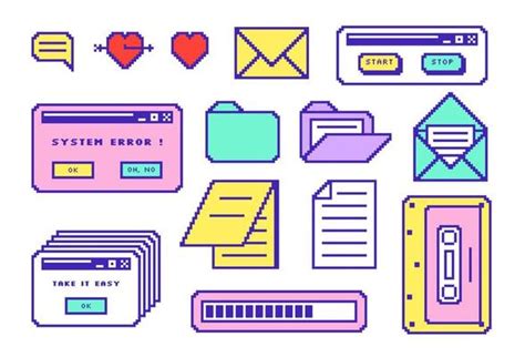Retro User Interface Vector Art Icons And Graphics For Free Download