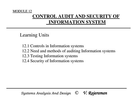 W Lesson Control Audit And Security Of Information Systems