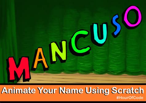 Animate Your Name Using Scratch HourOfCode Toronto Teacher Mom