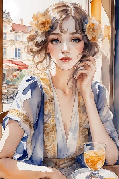 Premium Photo Anime Beutiful Portrait Girl