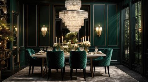 Dining Interior Design Inspiration Premium Ai Generated Image