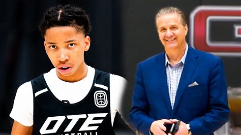 Coach Cal Pulled Up To Watch Romelo Ote Combine Live 😱 Youtube