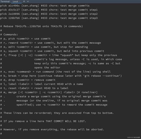 【git】在 Idea 中合并多个 Commit 为一个idea合并commit Csdn博客