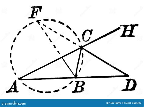 Circle And Triangles Vintage Illustration Stock Vector Illustration Of Triangles Vector