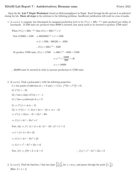 Ma103 Lab 7 Solutions Download Free Pdf Interval Mathematics