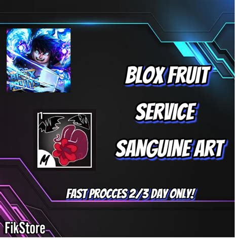 Blox Fruit Sanguine Art Service Shopee Malaysia