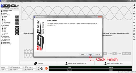 3 Input Setup Wizard For Single VESC Using A PPM Signal Radio Controller VESC Project