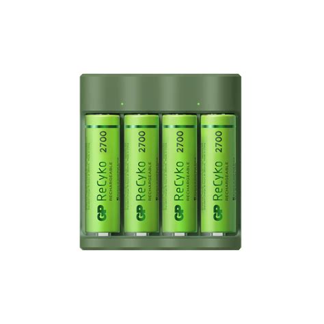 Зарядно устройство GP ReCyko Everyday B421 (USB и зарядно за стена) с 4 ...