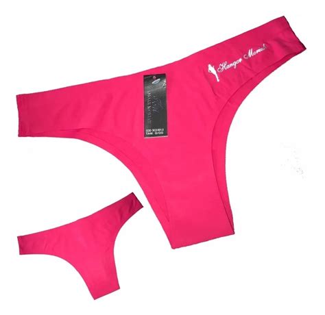 Kit 06 Calcinhas Tanga Feminina Sem Costura Hangar Moriah